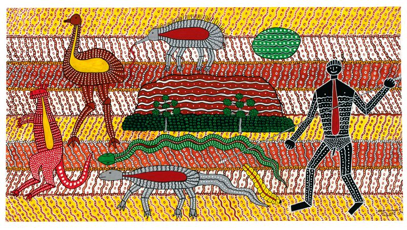 Hunting food at Uluru - AGSA Collection