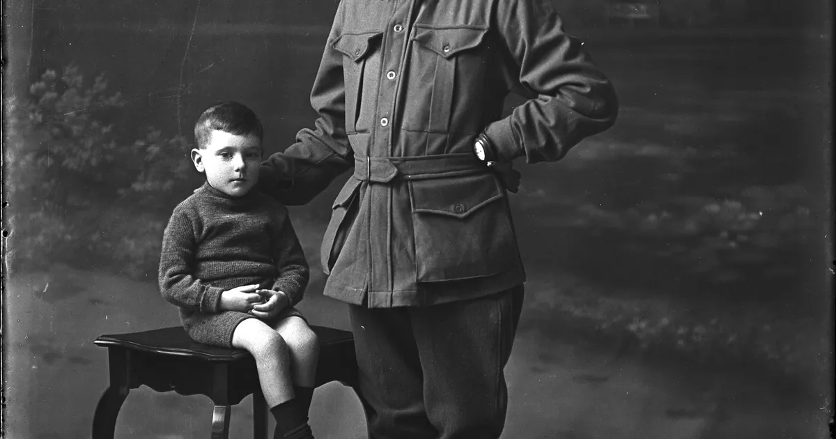 Studio portrait of F. Marten and son - AGSA Collection