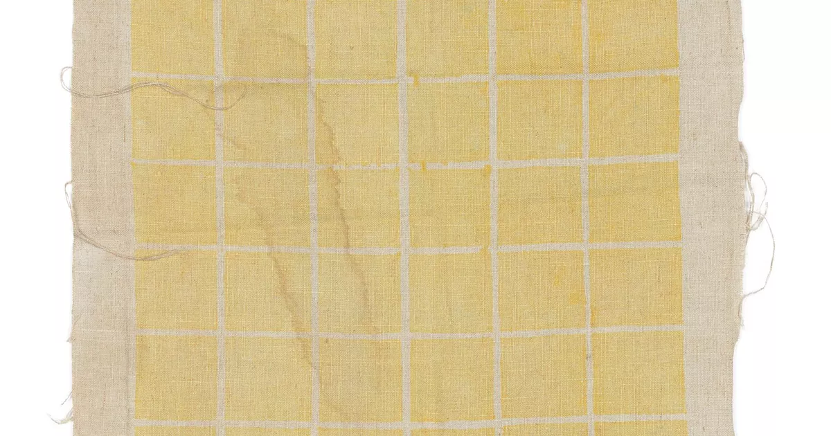 Fabric design: (yellow squares) - AGSA Collection
