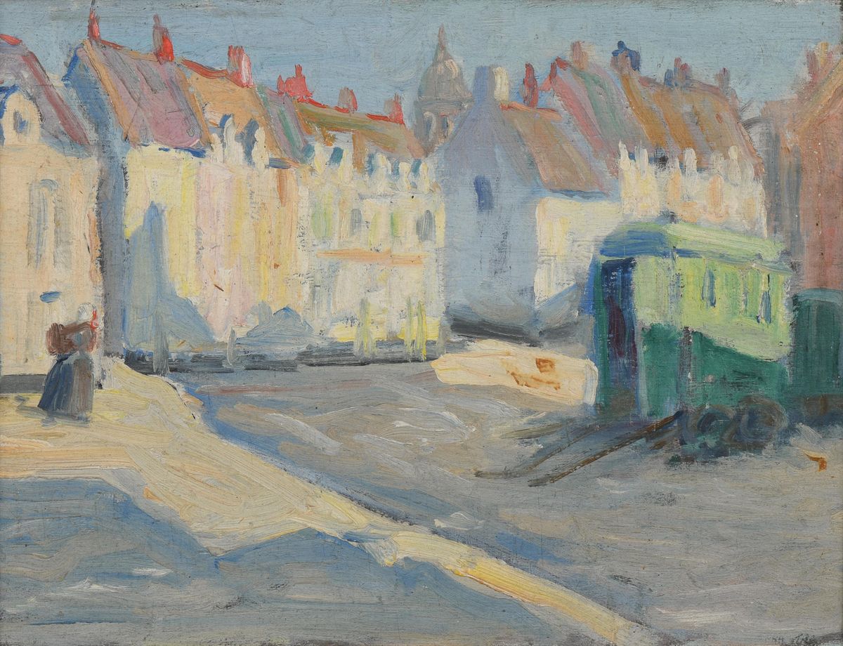 Fishing village, France - AGSA Collection