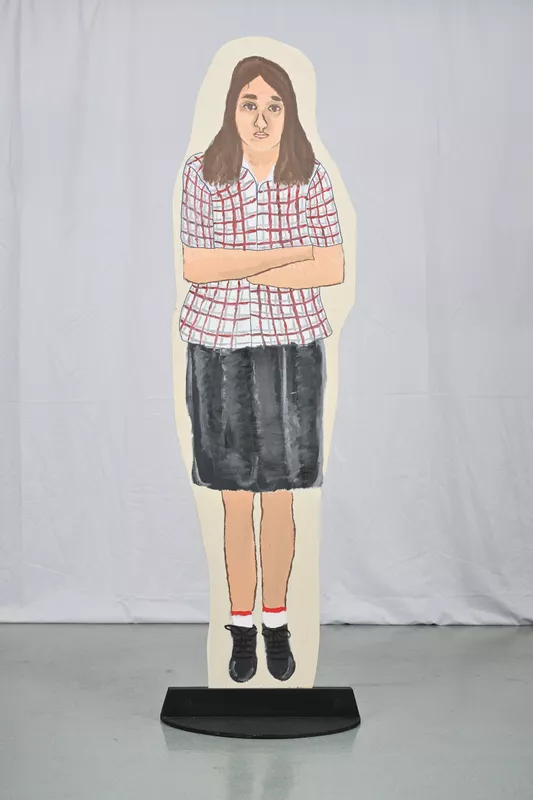 Year 9 Life-size portraits - Tatachilla Lutheran College - AGSA