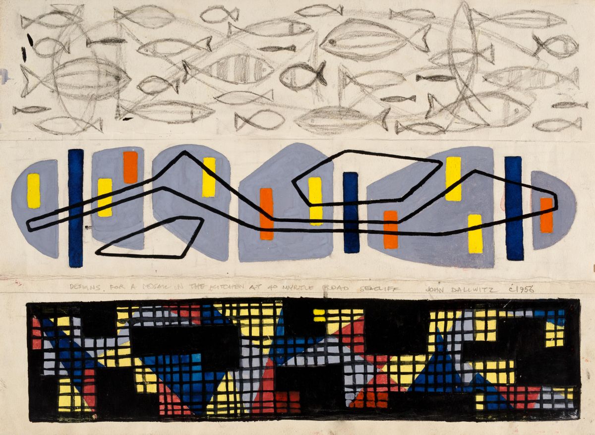 Recto and verso: Designs for a mosaic - AGSA Collection