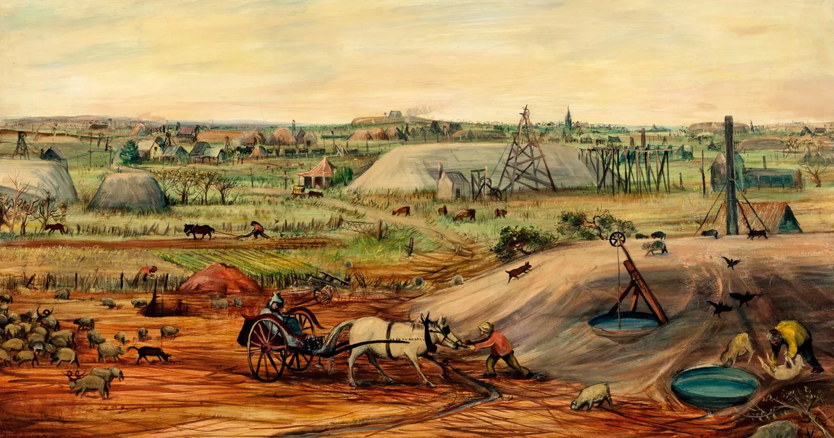 Cyanide tanks, Bendigo - AGSA Collection
