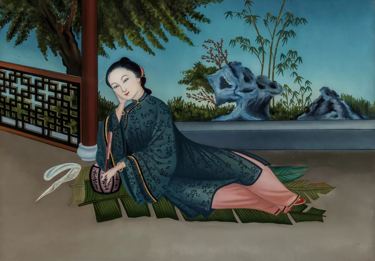 Reclining lady in landscape - AGSA Collection
