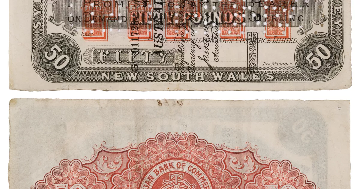 Superscribed Note. Commonwealth of Australia: The Australian Bank of ...