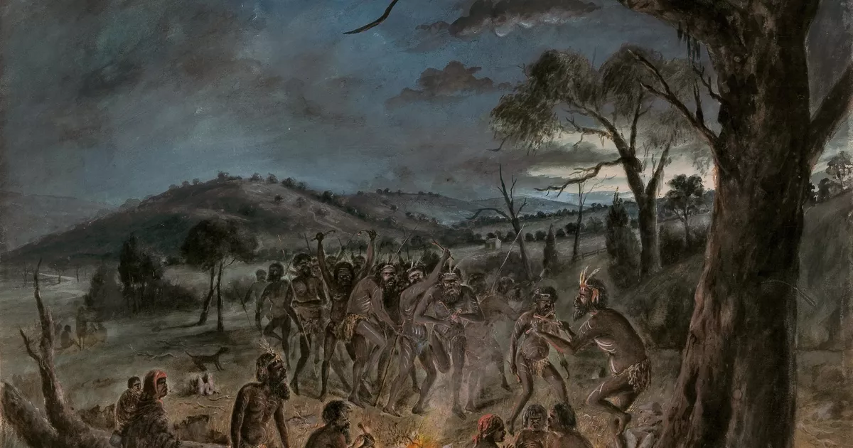 (Aboriginal corroboree, South Australia) - AGSA Collection