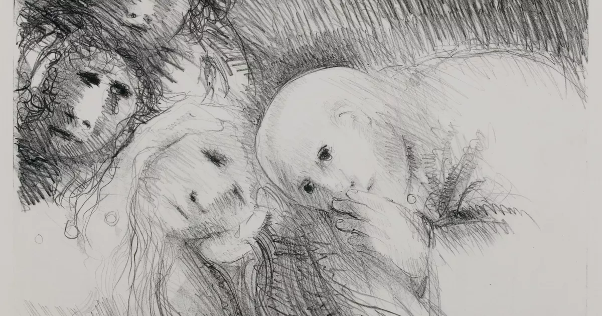 St Clare showing her shorn head - AGSA Collection