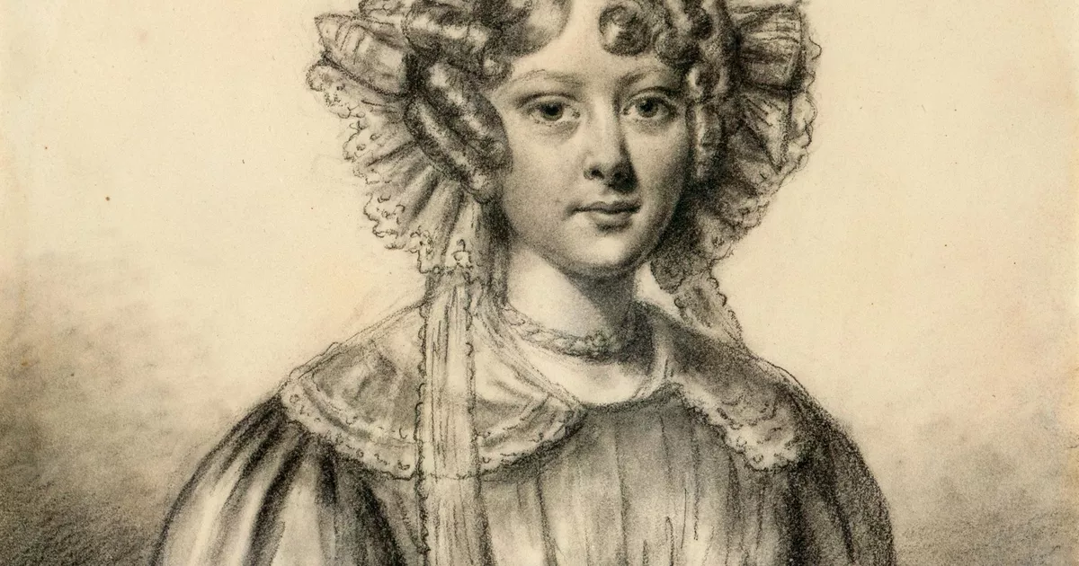 Portrait of a woman, possibly Eliza Lang (nee Purdey) - AGSA Collection